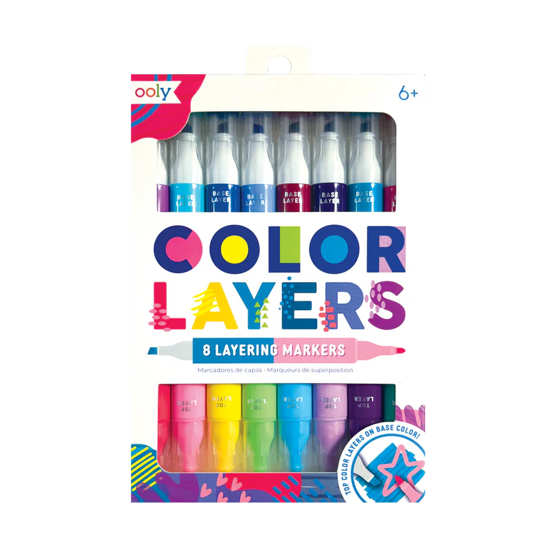 130-108 COLOR LAYERS: DOUBLE-ENDED LAYERING MARKERS (SET OF 8) — Peak A ...